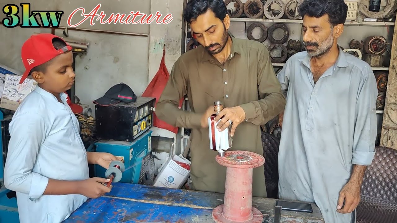 How to Rewinding Rotor/generator Armiture/3kva generator/part 2 rotor ...