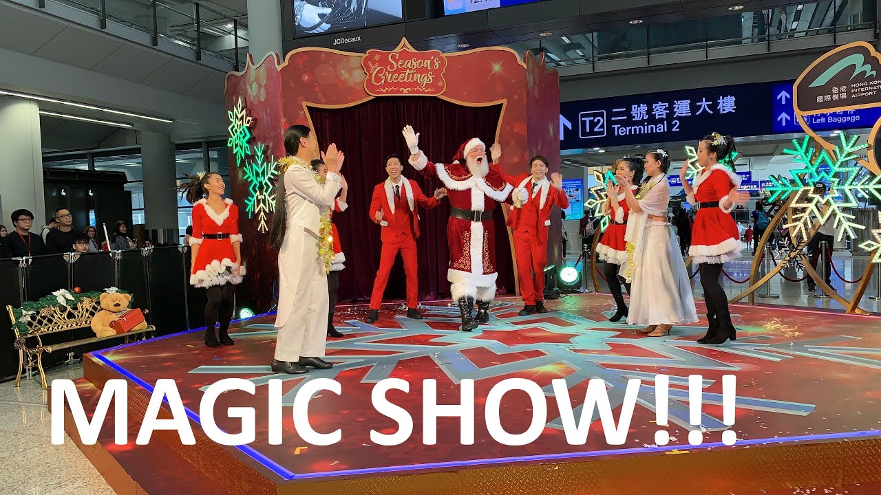 Amazing Magic Show at Hong Kong (HKG) airport - you'll love this ...