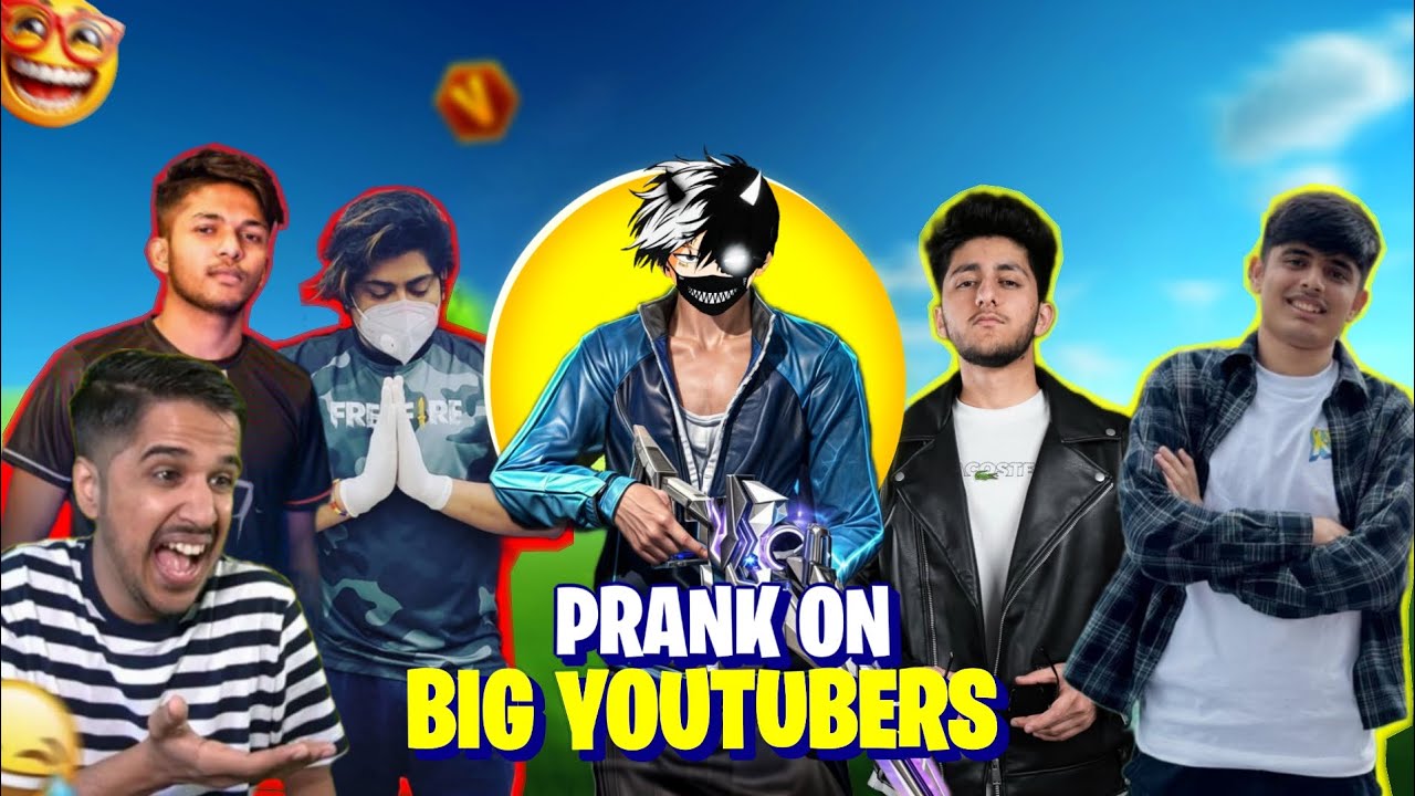 I PRANK 🤡 TOP-20 BIG YOUTUBER #freefire - YouTube