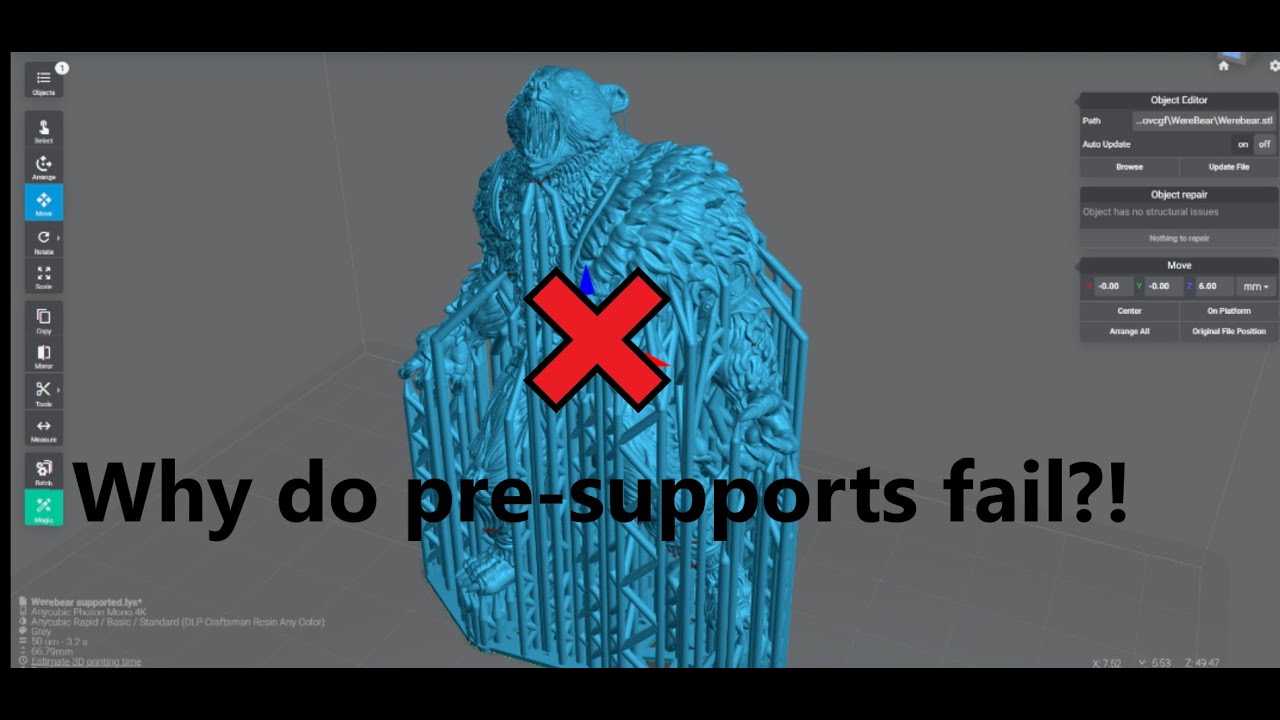 Why do pre-support files fail for 3D Printing? - YouTube