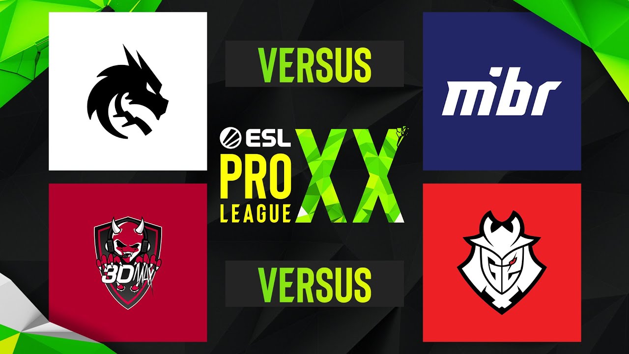 ESL PRO LEAGUE SEASON 20 - Team Spirit vs MIBR | G2 Esports vs 3DMAX - YouTube