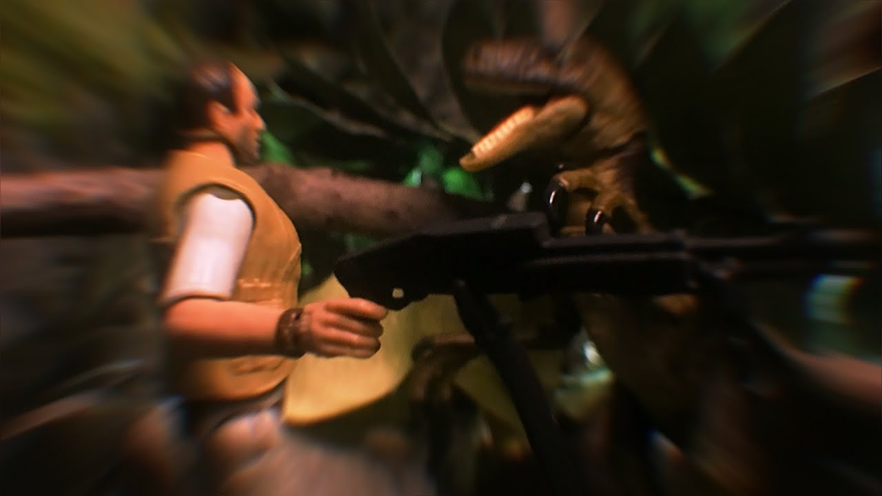 MULDOON DEATH SCENE | Jurassic Park (stop-motion re-creation) - YouTube