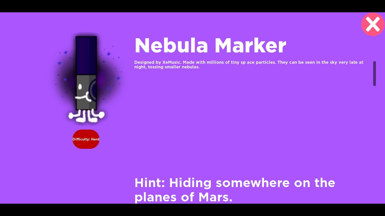 How to get the Nebula Marker - Find the Markers [Roblox] - YouTube