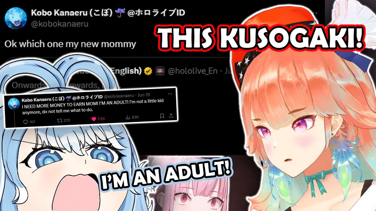 Kobo's Reaction to Hololive Justice Makes Kiara Angry - YouTube