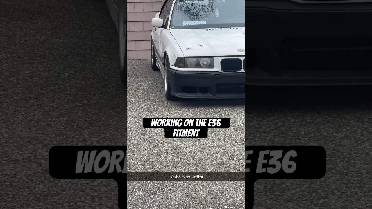 MY BMW GETS SPACERS! TUTORIAL VIDEO SOON #e36 #cars #shorts #viral - YouTube