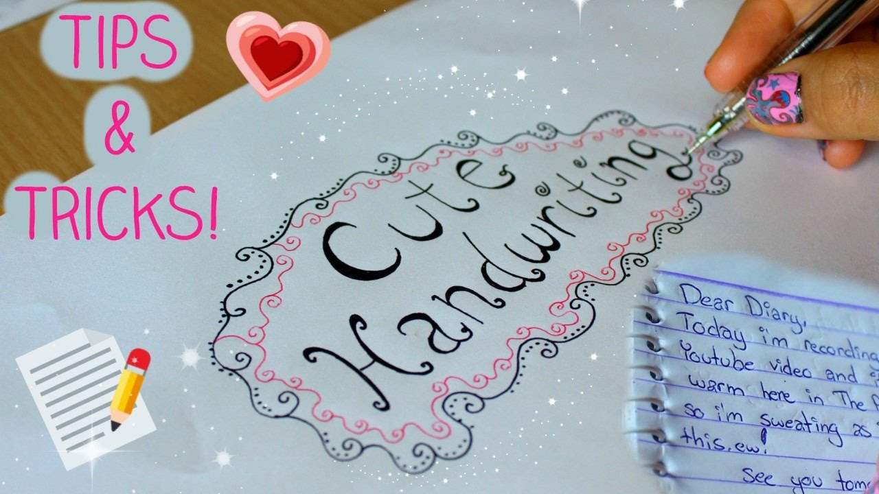 How To Write Cute Girly Handwriting