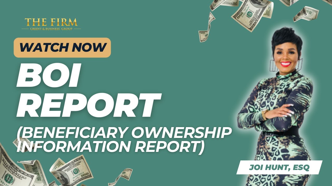 BOI REPORT (Beneficiary Ownership Information Report) - YouTube
