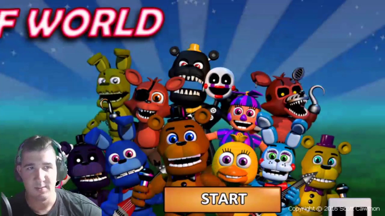 Freddy and The Gang - Ninja Plays FNAF World Ft. NinjaMuffin - YouTube