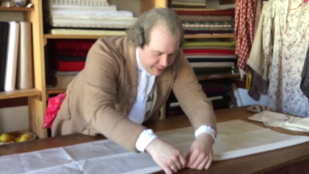 Colonial WIlliamsburg Fabric Shopkeeper - YouTube