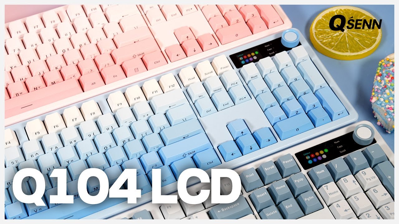 국내 최초의 한영측각?! 강력한 LCD 가성비 축복이 내려와 | Q104 LCD풀윤활 가스켓 유무선 블루투스 기계식 키보드 | QSENN - YouTube