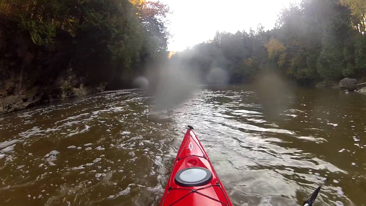 Kayaking Cato Falls at 132 cfs - Manitowoc River - YouTube