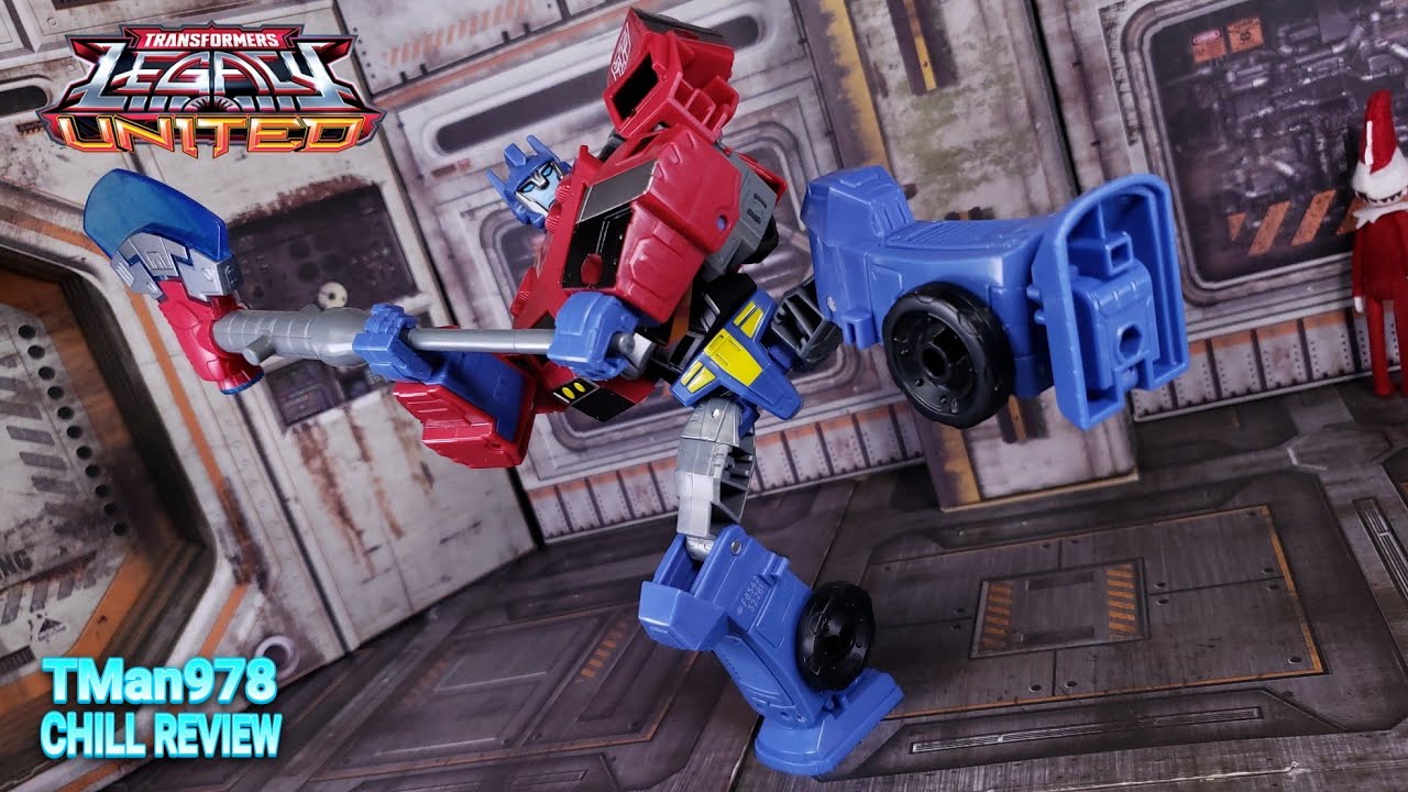 Transformers Legacy United Animated Universe Optimus Prime CHILL REVIEW ...