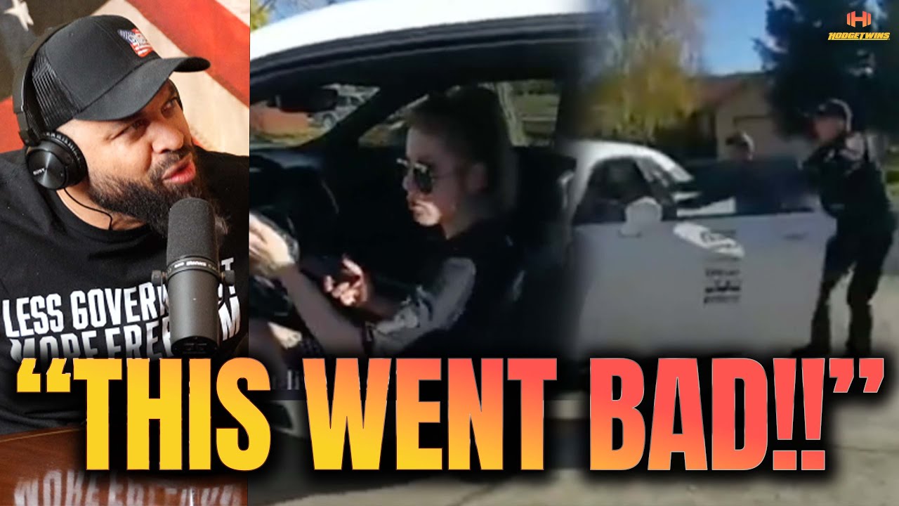 Out of Control Woman Runs into Out of Control Cops! - YouTube