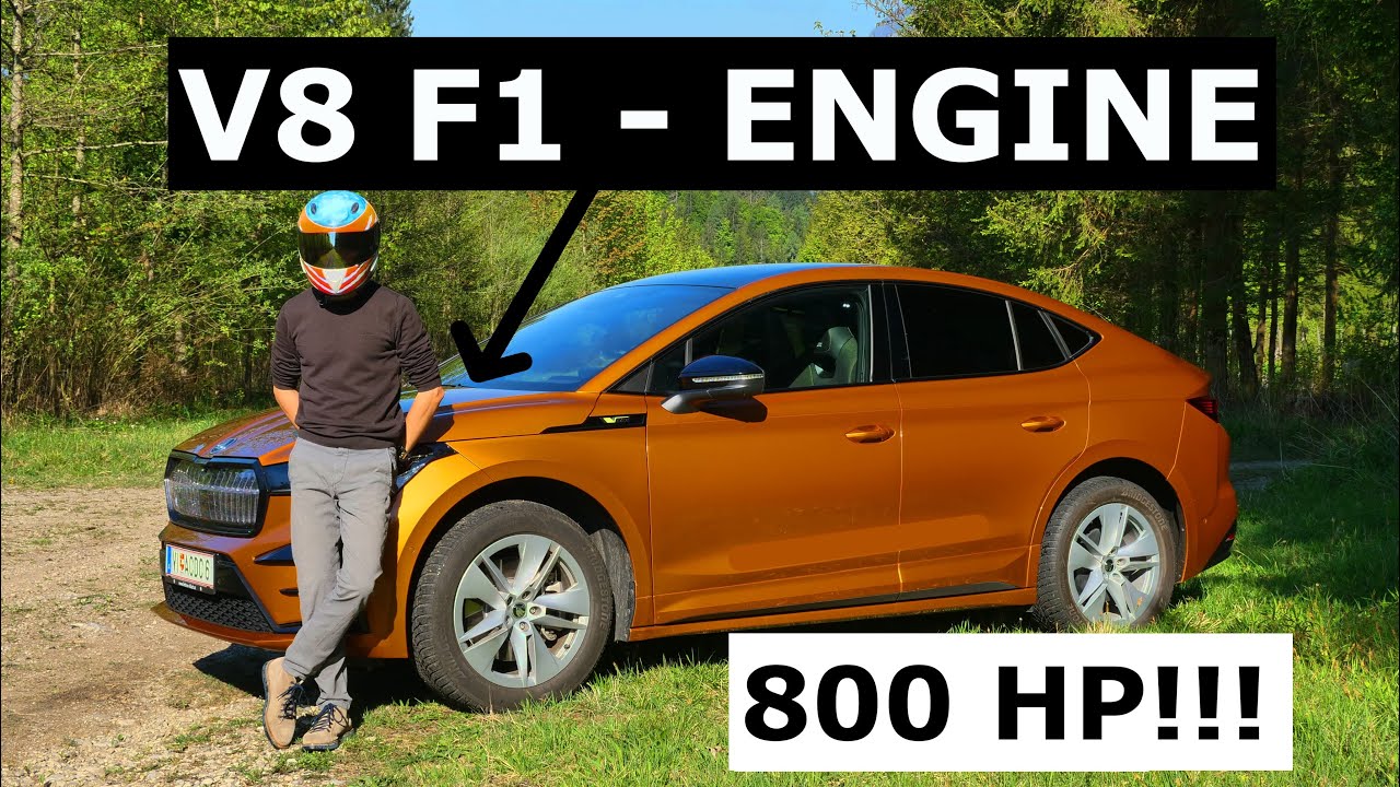 No joke: F1-powered Skoda Enyaq RS Coupe [2011 Ferrari F1 – engine ...