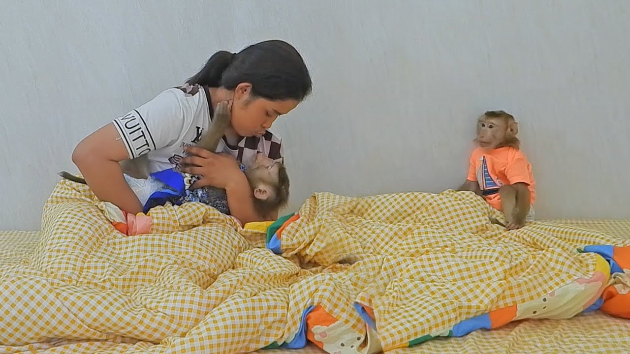 Little Olly Look To Sister Luna Hugging Mom Youtube 2521
