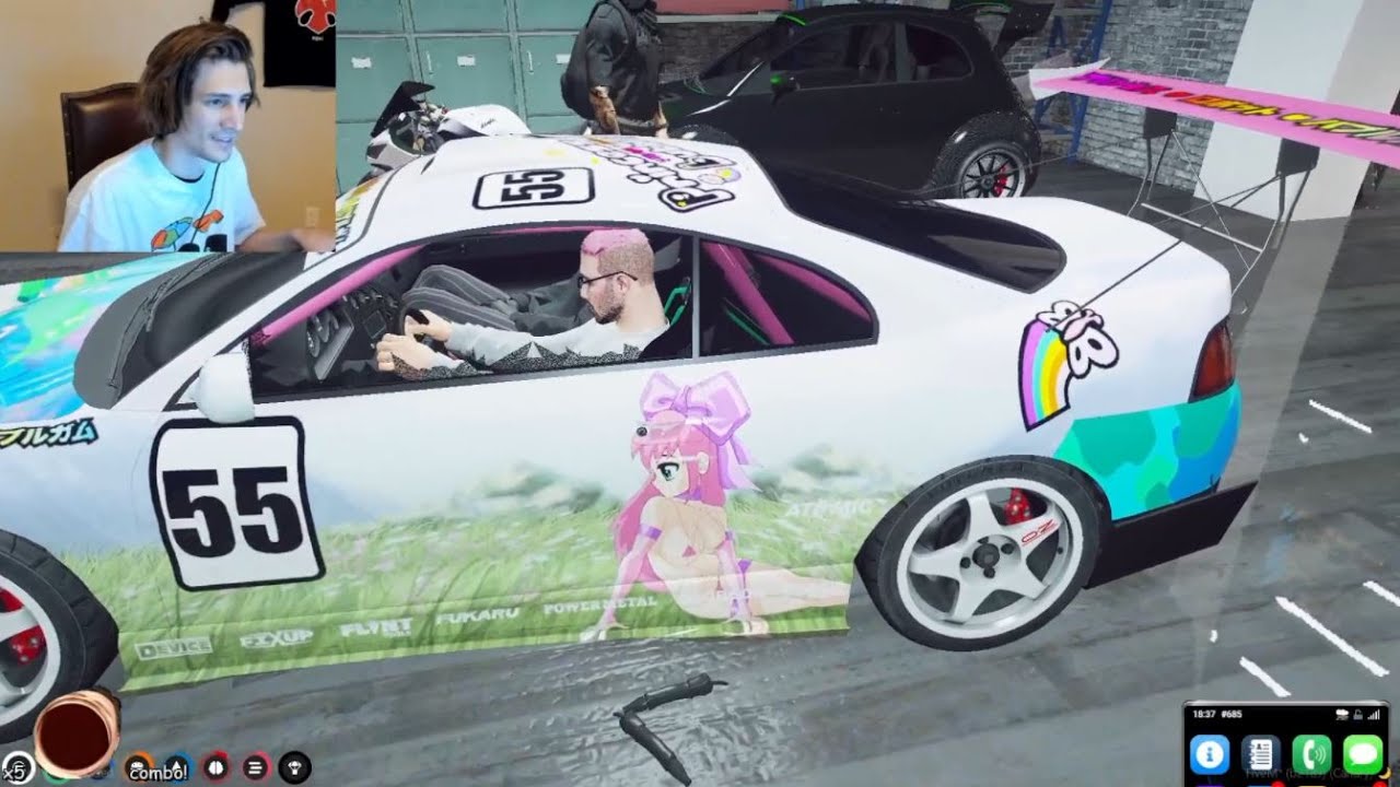 xQc Shows Off His New Car... - YouTube