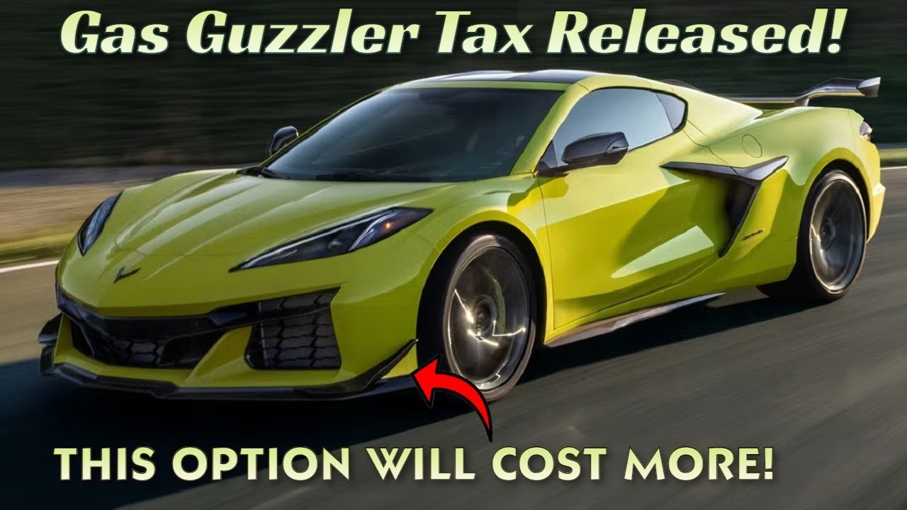 HUGE C8 Corvette Z06 Gas Guzzler Tax Released! Shocking Numbers!! - YouTube