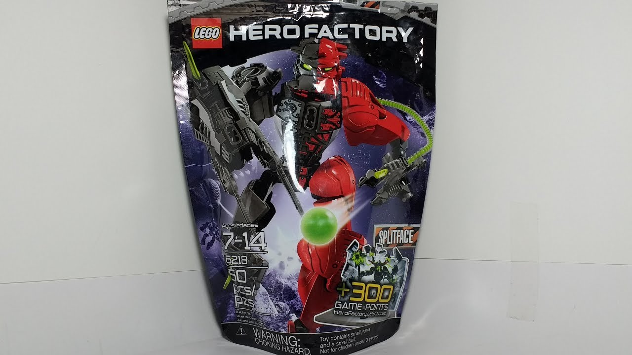 Lego Set Review: Hero Factory Split Face - YouTube