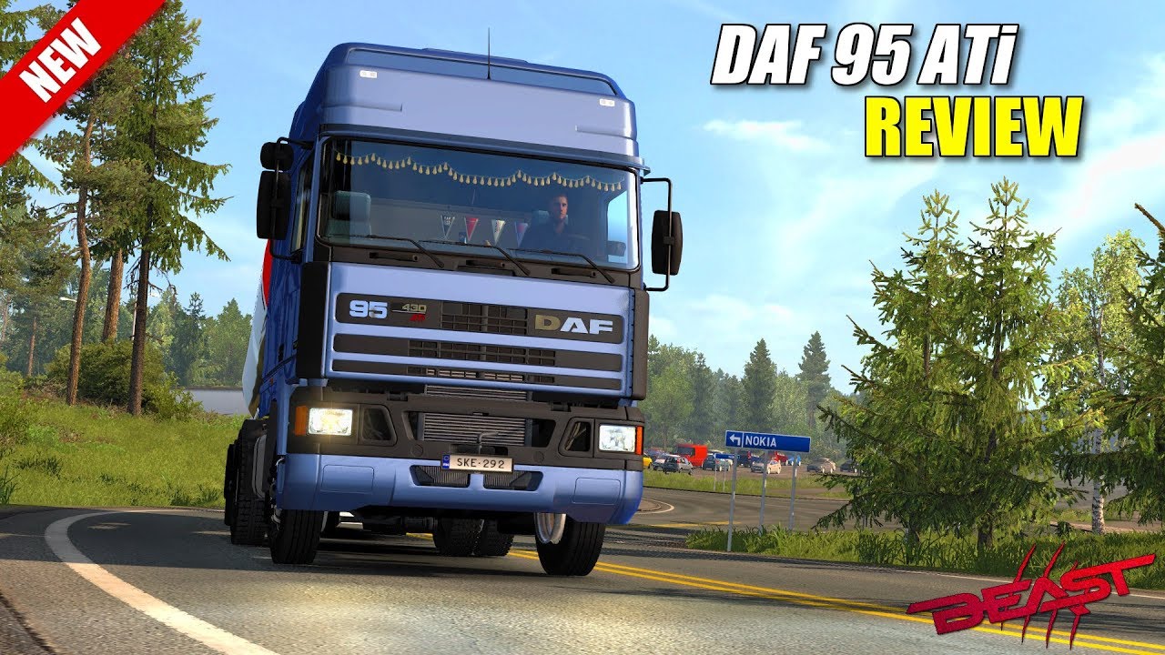 ETS2 | DAF 95 ATi by XBS - review - YouTube