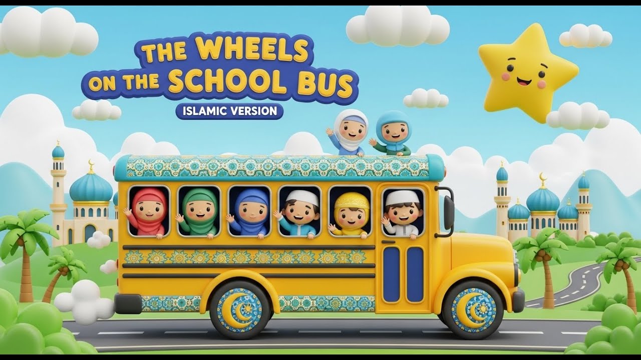 Islamic Wheels on the Bus | Muslim Kids Song | Islamic Nursery Rhymes ...