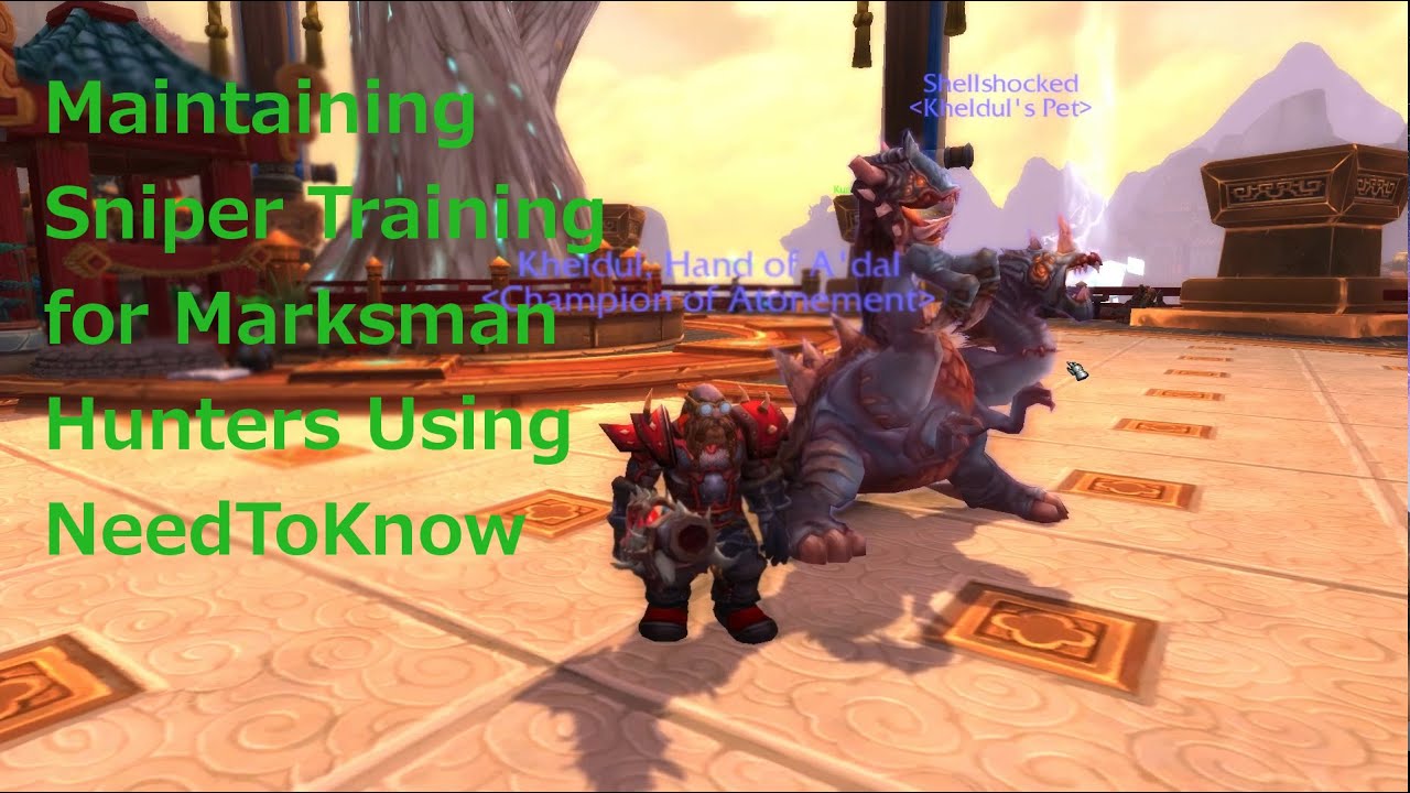 Kheldul's Hunter DPS: Marksman (MM) Sniper Training UI with Need to ...