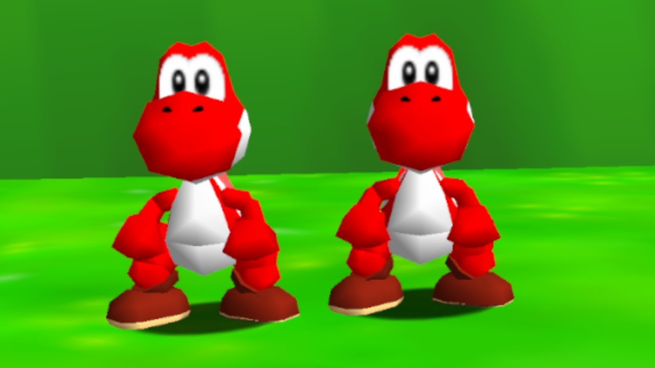 Fire Yoshi in Super Mario 64 (2 Players) - Full Game 100% Walkthrough - YouTube