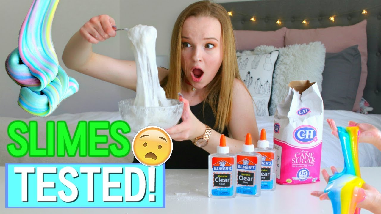 5 VIRAL SLIMES TESTED! - YouTube