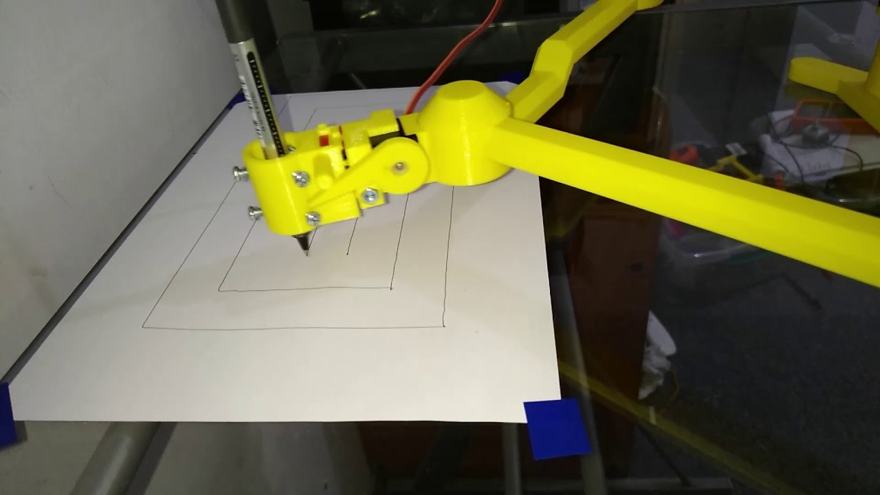 Parallel SCARA Plotter v3 - YouTube