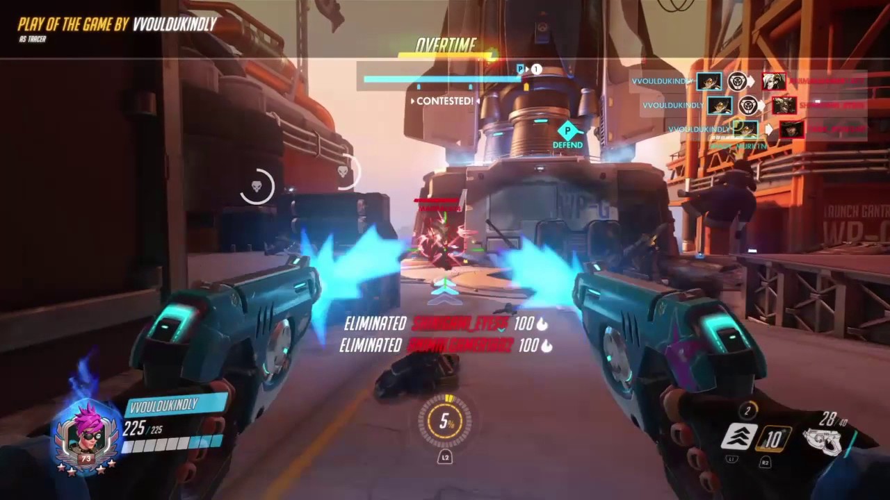 Tracer on Defense (Overwatch) - YouTube
