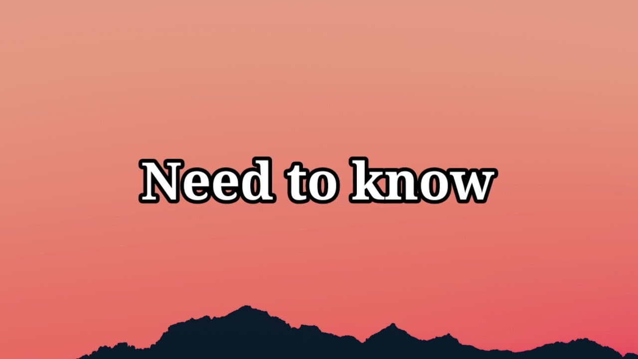 Doja Cat - Need To Know (Lyrics) - YouTube