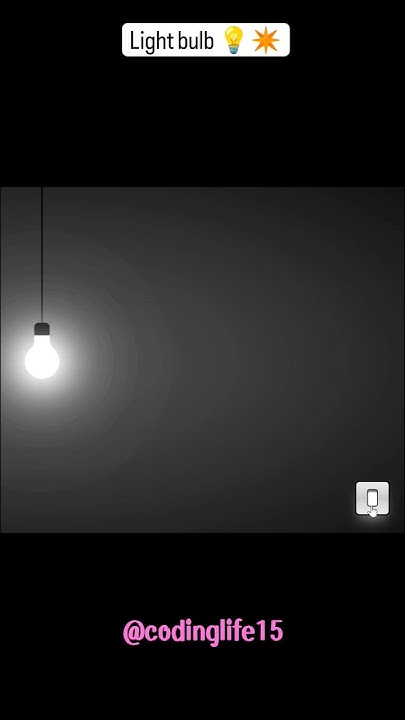 Light Bulb 💡 Coding Coding Css Csseffect Html Programmer Program Youtube