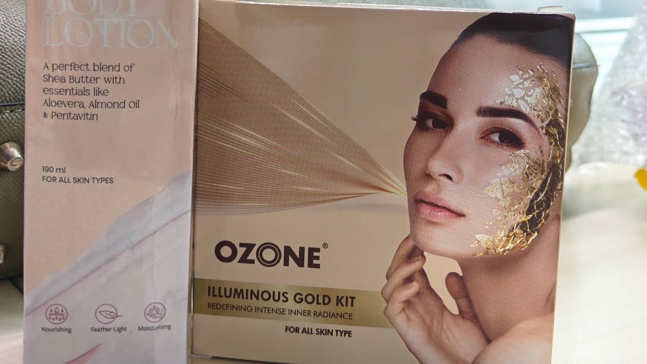 How to use Ozone Illuminous Gold Kit || Ozone Ayurvedics || Facial Kit ...