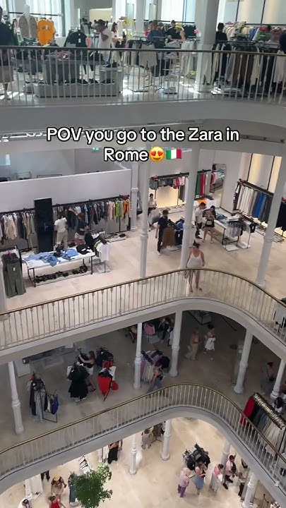 This Zara is by far the most elite 😍 Posting Everyday Subscribe! #zara #shopping #rome #italy # ...