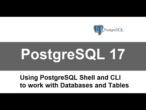 PostgreSQL Shell and CLI for databases and tables (CRUD) | PostgreSQL and Command Line - YouTube