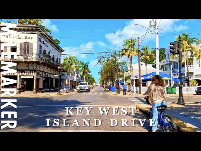 Driving Downtown Key West Florida