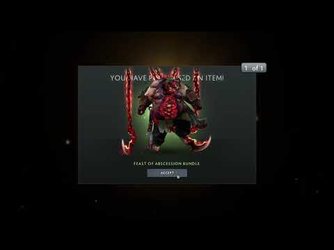 dota 2 Candyworks Caravan Re-roll Pudge arcana - YouTube