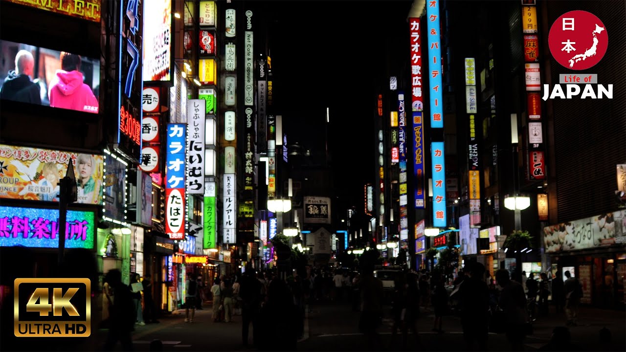 【4k Hdr】night Walk In Tokyo Shinjuku Kabukicho 歌舞伎町散歩 Japan