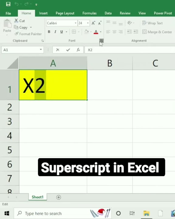 Superscript in Excel #shorts #youtubeshorts - YouTube