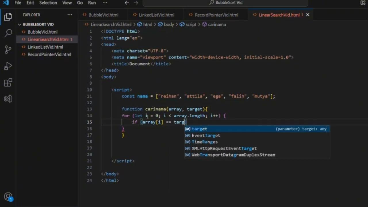 Algoritma Pencarian - Linear Search - YouTube