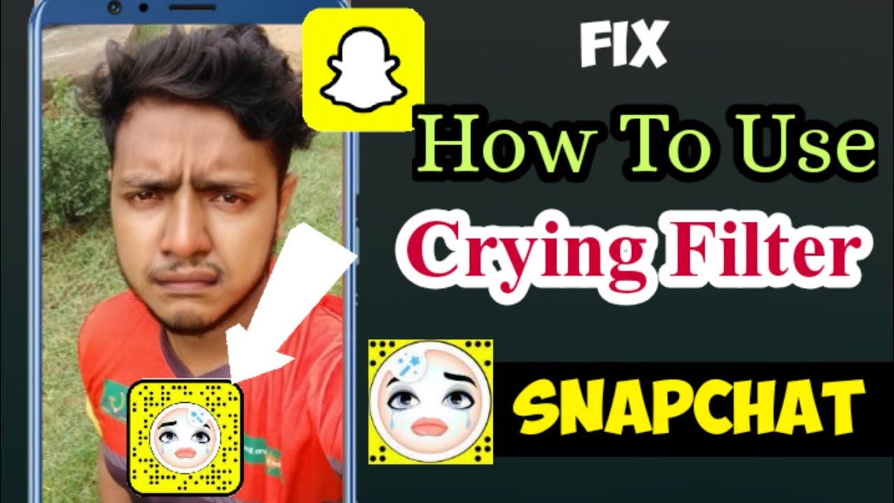 How to Get the Crying Filter on Snapchat 👀😂 Snapchat Crying Filter Not ...