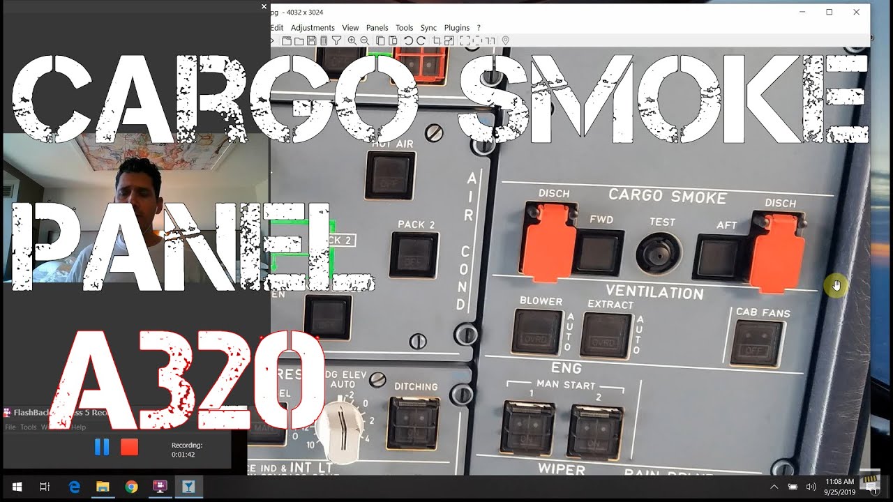 Airbus A320 Cockpit Tour: #30 - Cargo Smoke Panel: What do all those ...