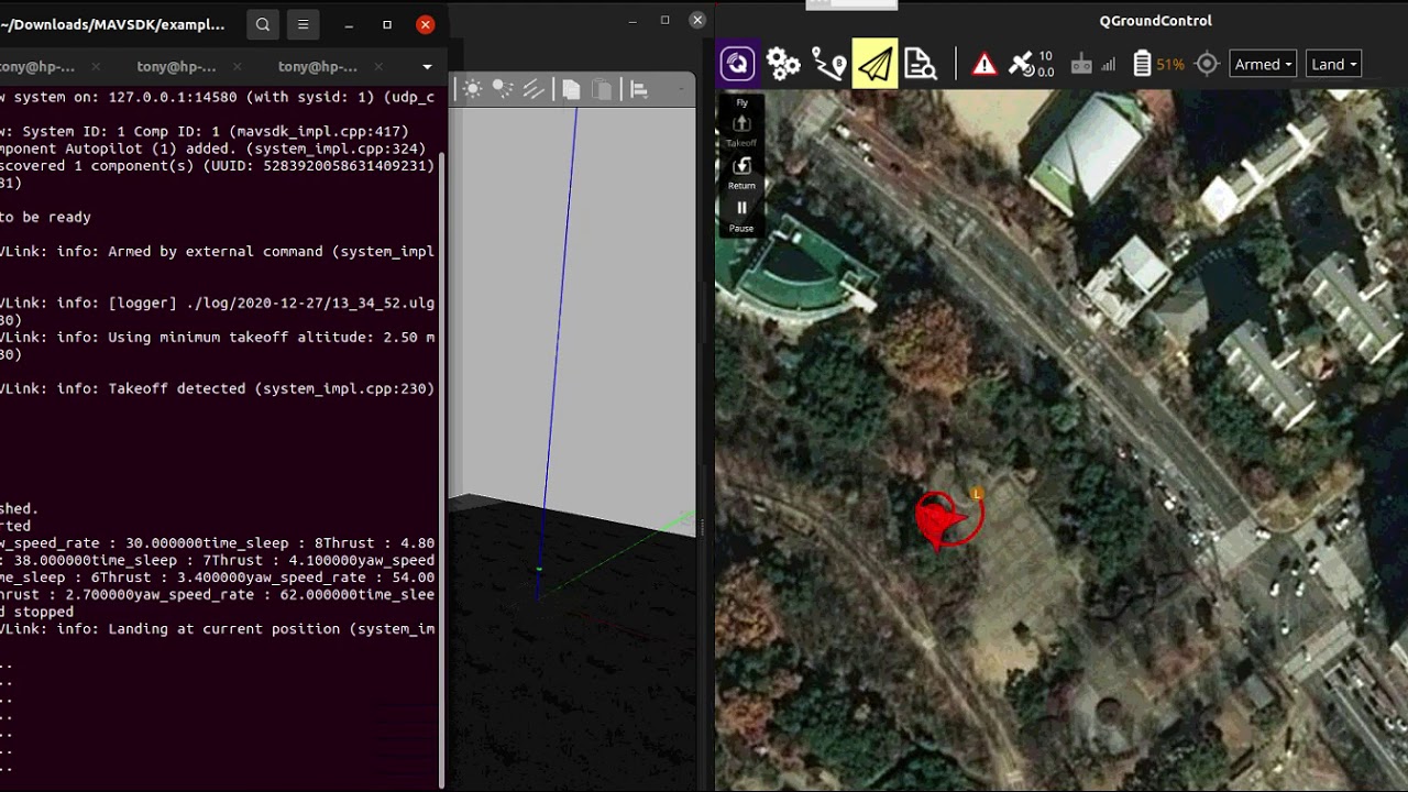 px4 spiral landing - YouTube