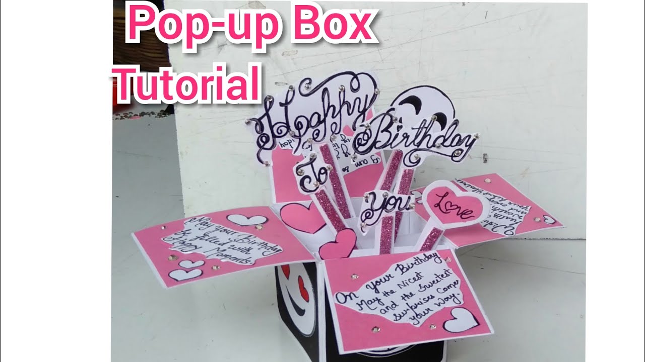Pop-up Cube Box Tutorial (page-3) /Pop-up Birthday Box/Cheap and Best ...