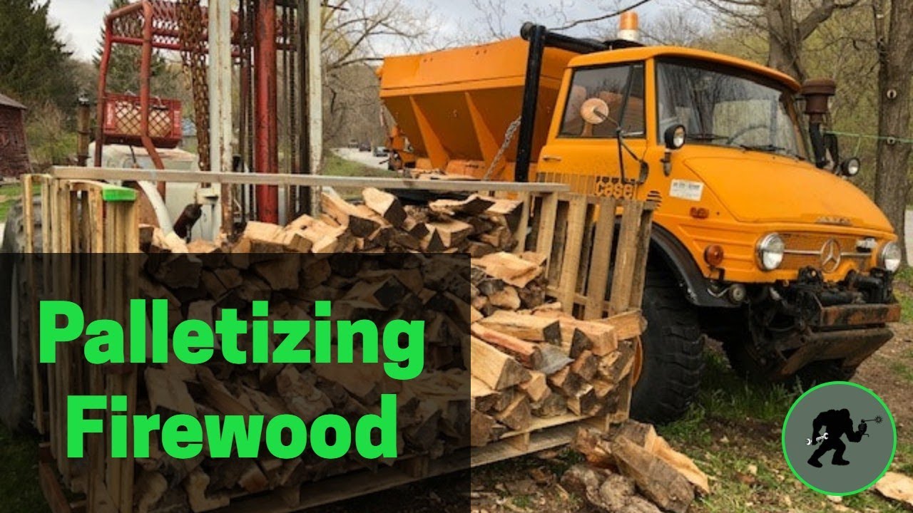 How to Palletize Firewood - YouTube