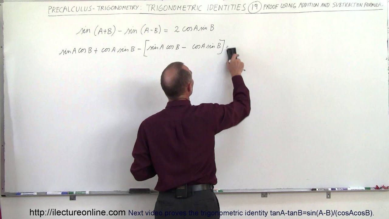 PreCalculus - Trigonometry: Trig Identities (19 of 57) Proof Using ...