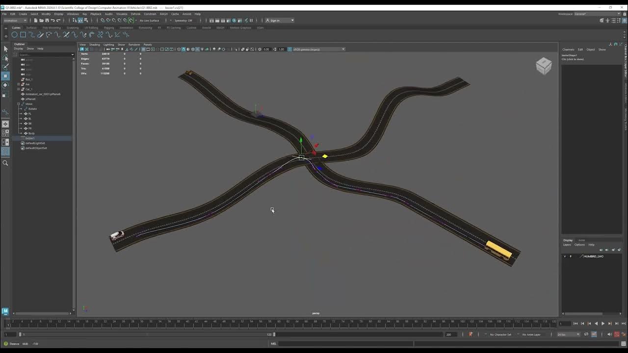Autodesk Maya - Motion Path - Vehicles Animation - YouTube