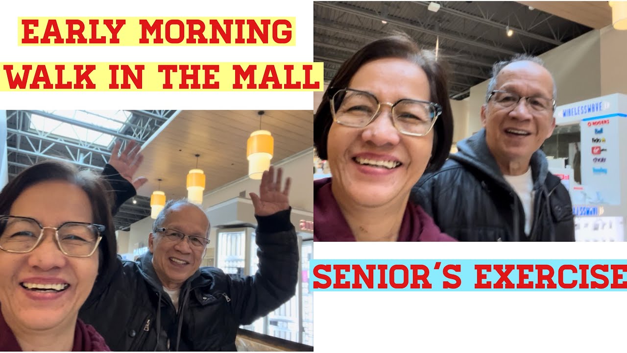 Buhay Seniors Canada | Early walking exercise in Outlet Collection #buhaycanada #canada - YouTube
