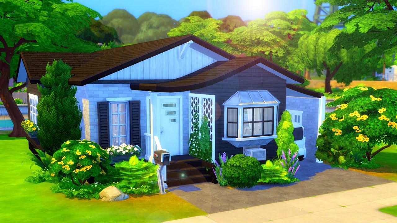 SIMPLE FAMILY HOME // Sims 4 Speed Build - YouTube
