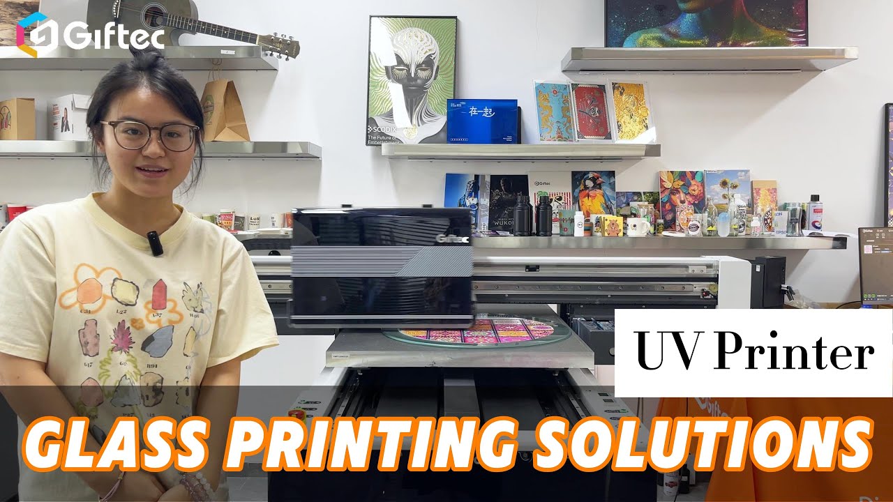 Digital Art Glass Printer machine | Colorful + varnish glass printing ...
