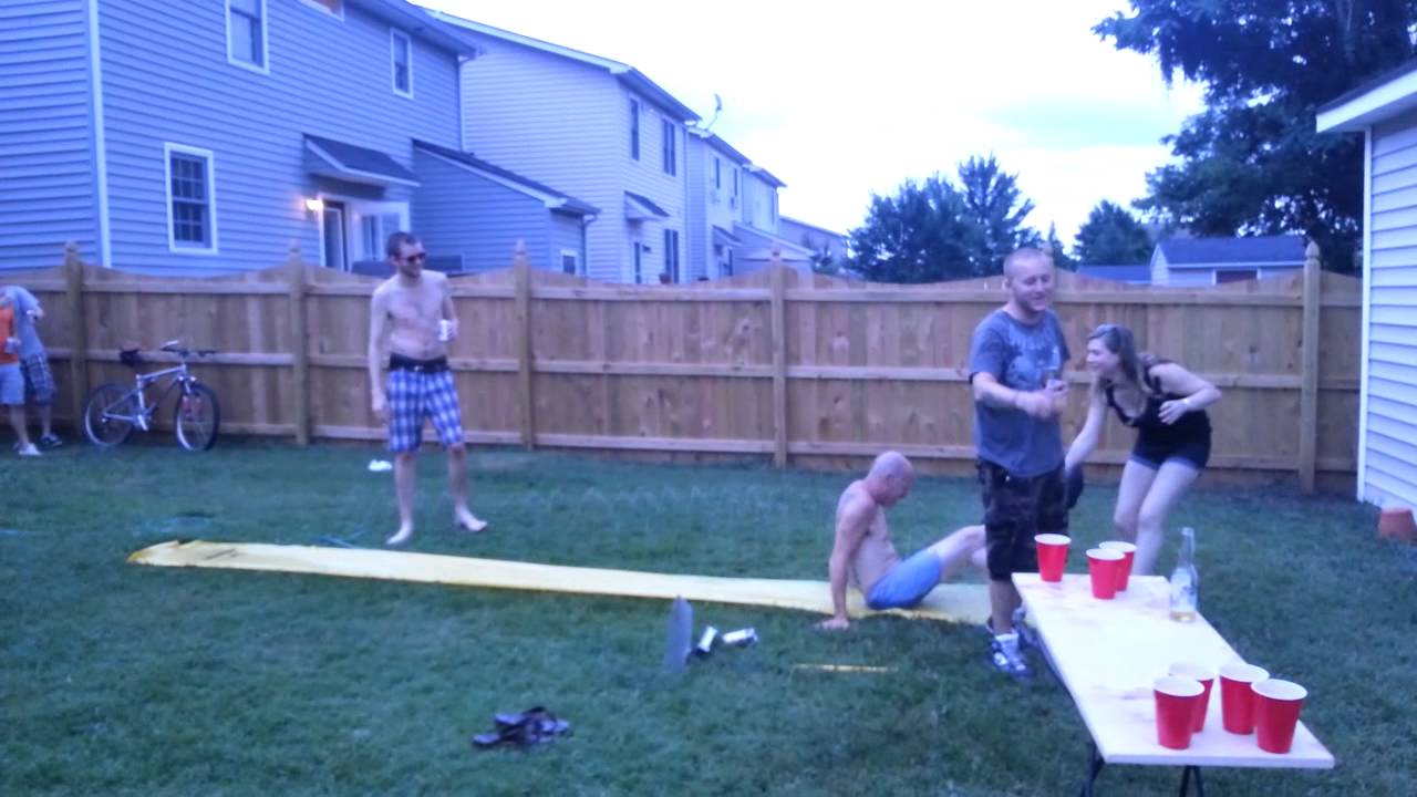 Dukes slip and slide knock out ko 7/1/13 Tony's - YouTube